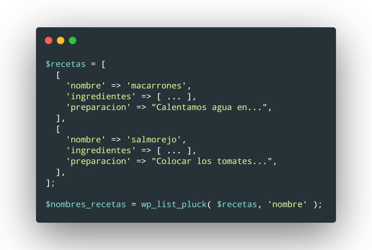 Wplistpluck Extraer Array De Valores Desde Un Array De Arrays Developer Si2